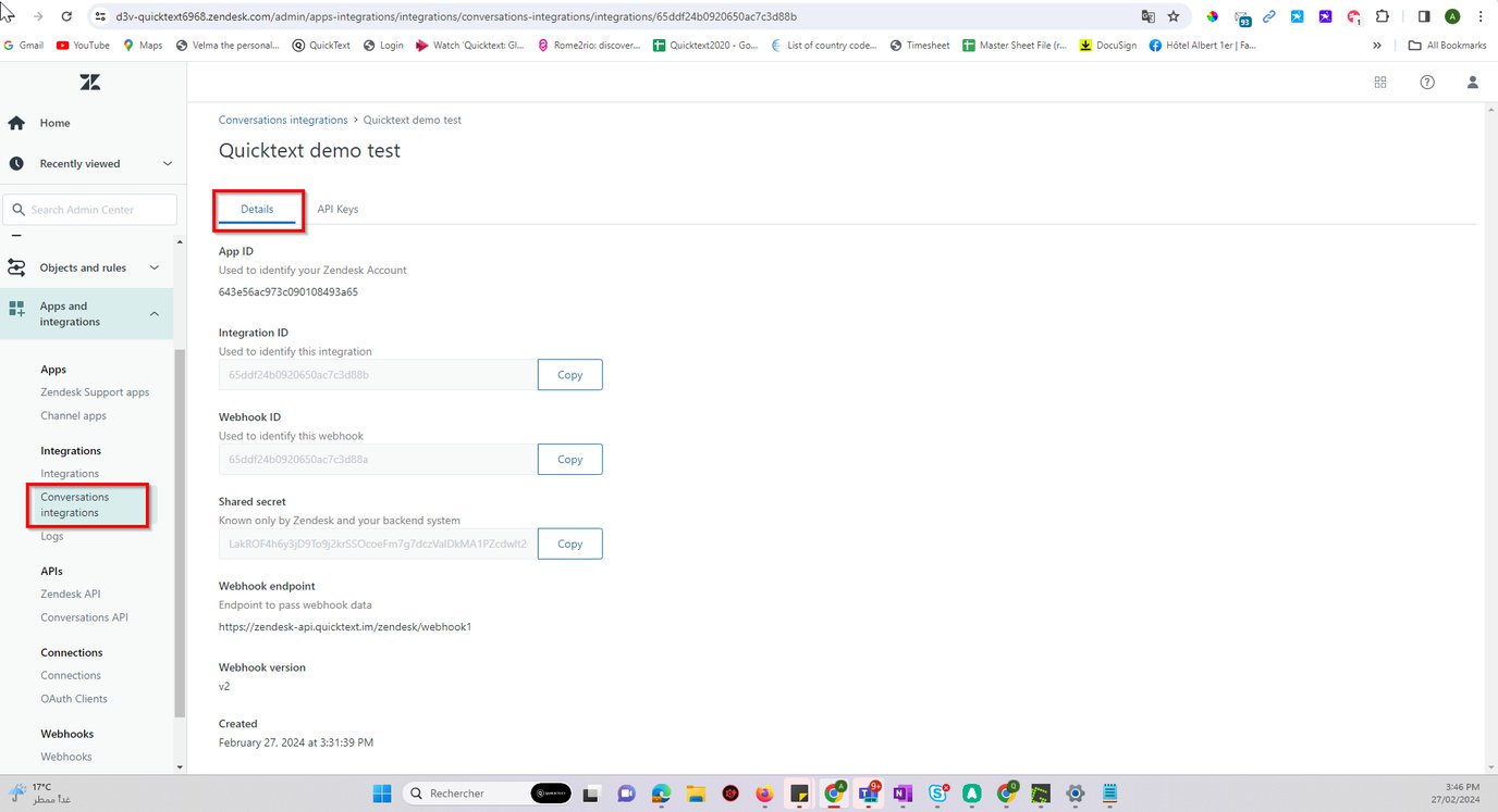 How to connect Zendesk messaging